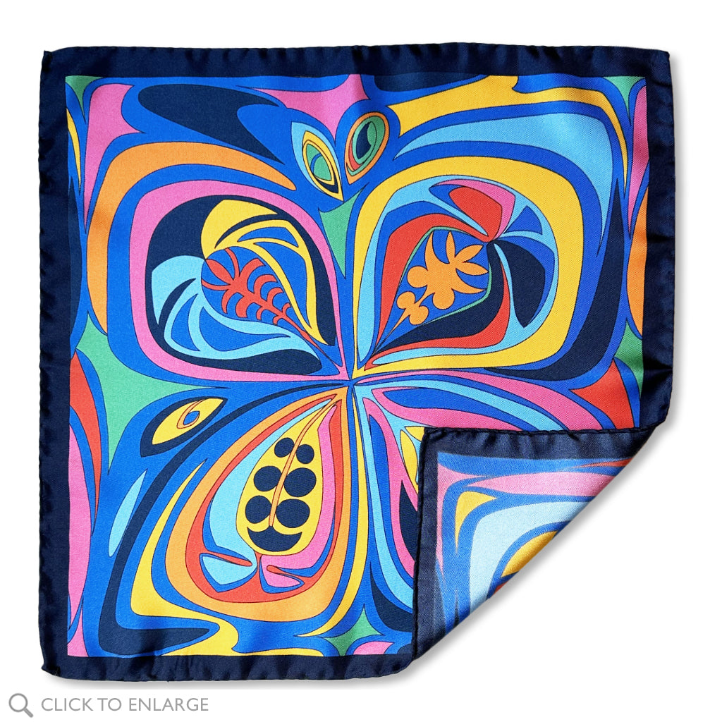 Italian Made Silk Wool and Cashmere Pocket Squares