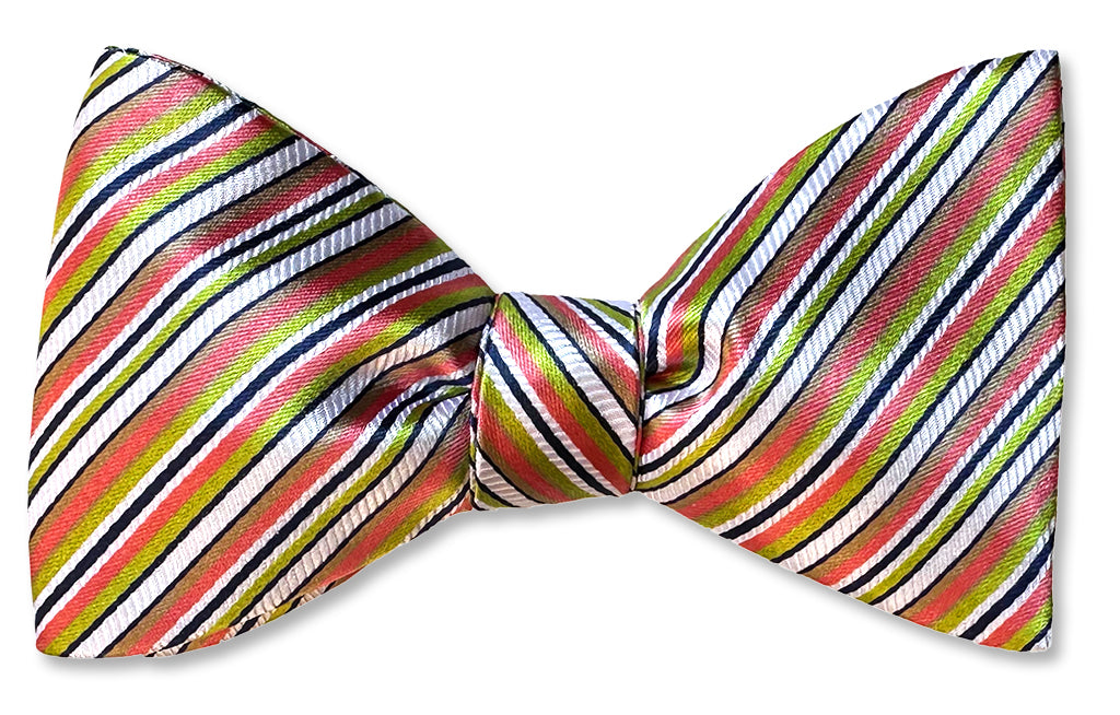 Striped Bow Ties handmade in America for over 20 years!