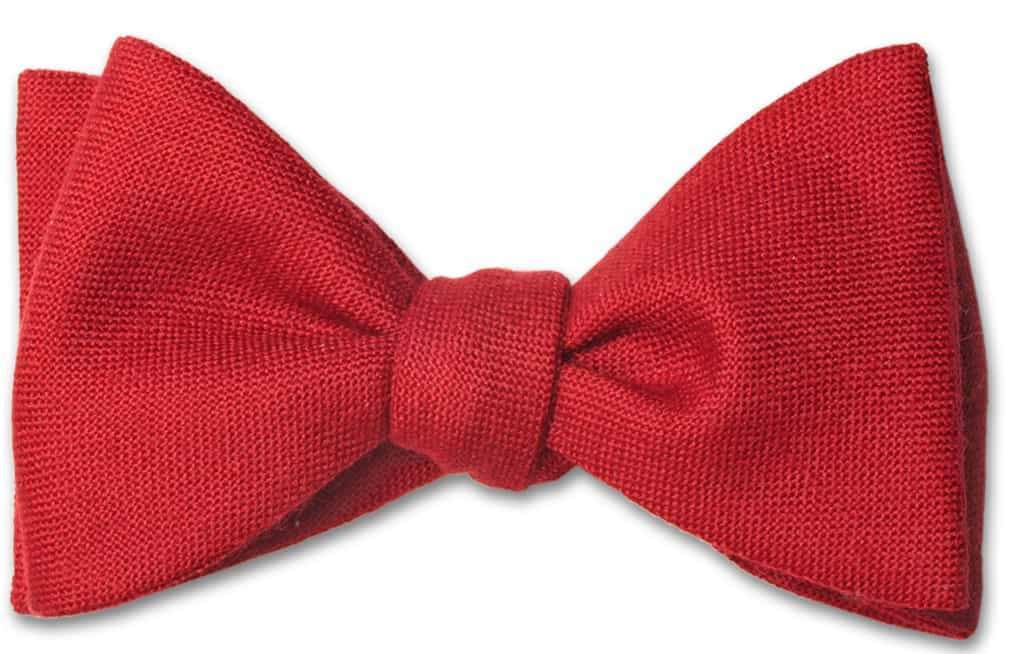 Crimson Scottish Wool Bow Tie | www.bowtieclub.com