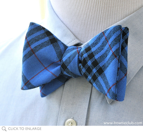 Morgan Modern Authentic Scottish Wool Tartan Bow Tie | bowtieclub.com